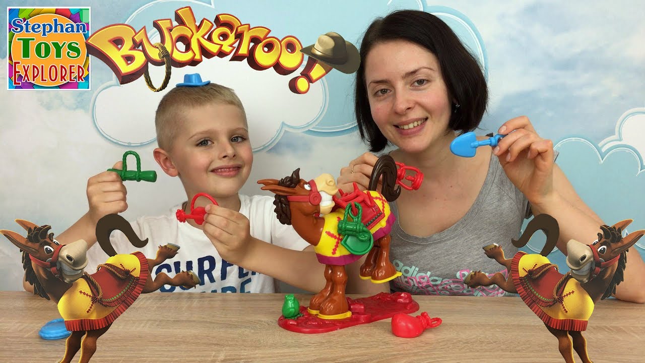 ИГРА: (Лошадка Букару)! Осторожно, Конь Брыкается. // Buckaroo Board ...