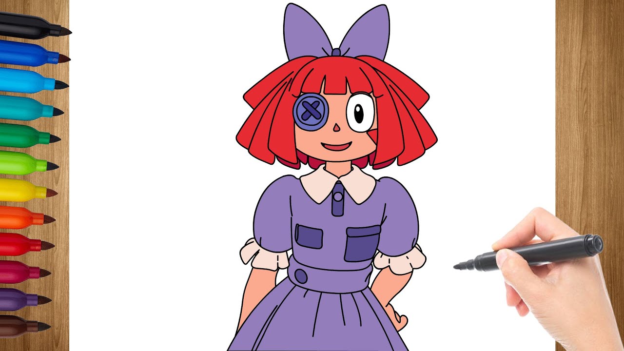 How To Draw Ragatha From Digital Circus - YouTube