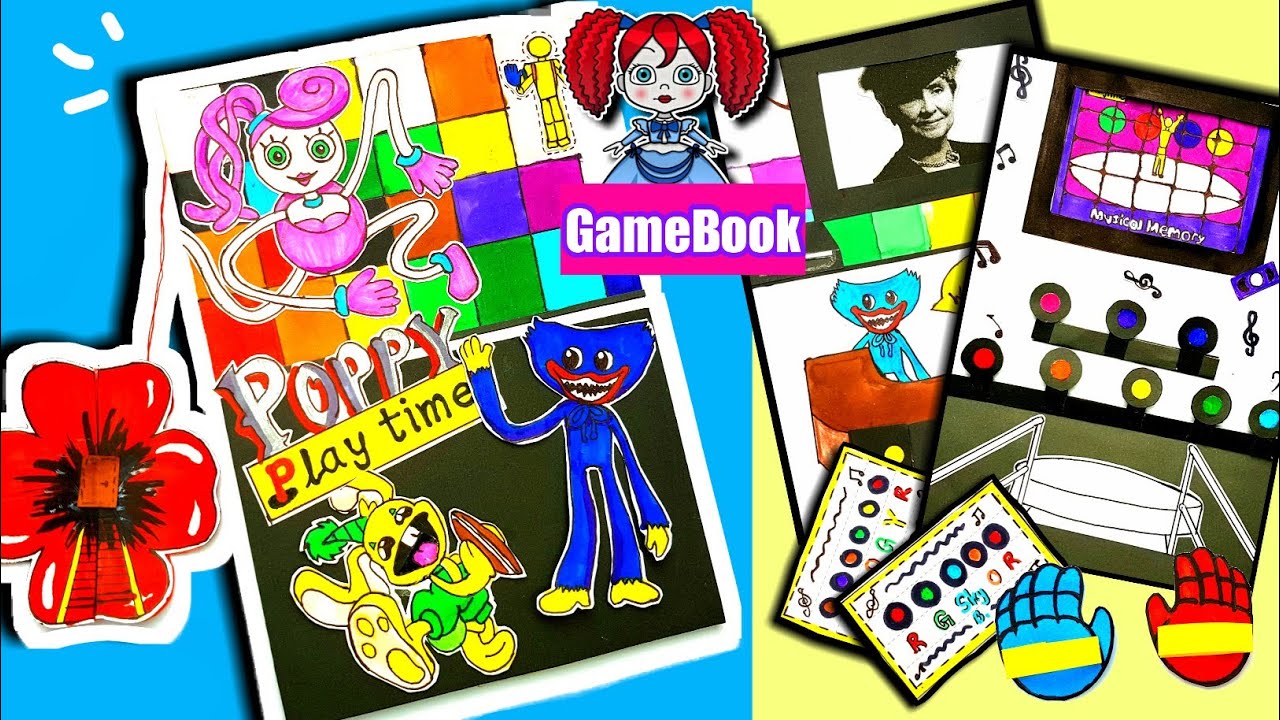 DIY Poppy Playtime Gamebook 😱 | Creating Storybooks / How to make poppy ...