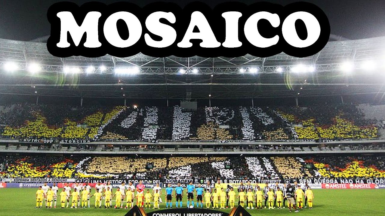 SENSACIONAL!! MOSAICO ESPETACULAR DA TORCIDA DO BOTAFOGO CONTRA O ...