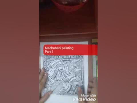 Madhubani painting easy steps part 1 - YouTube