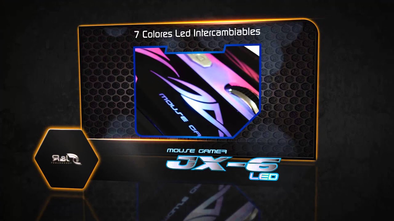 Mouse Gamer JX-6 Led - YouTube