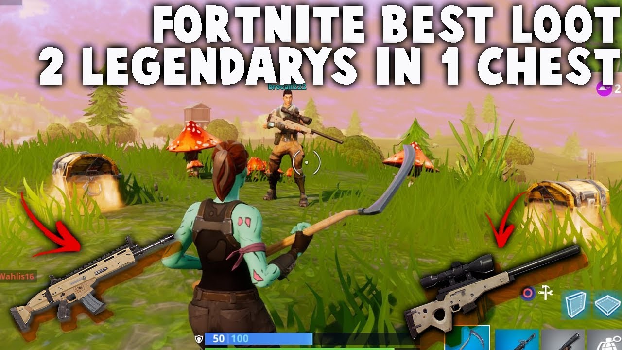 THE BEST FORTNITE BATTLE ROYALE LOOT EVER *2 LEGENDARYS* IN 1 CHEST ...