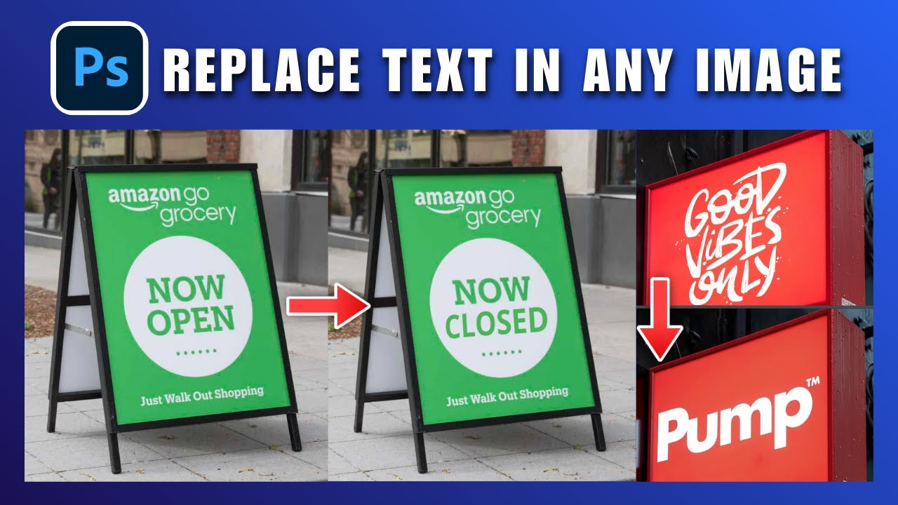 How to Replace Text in any Image in Photoshop 2026 | How to Replace ...
