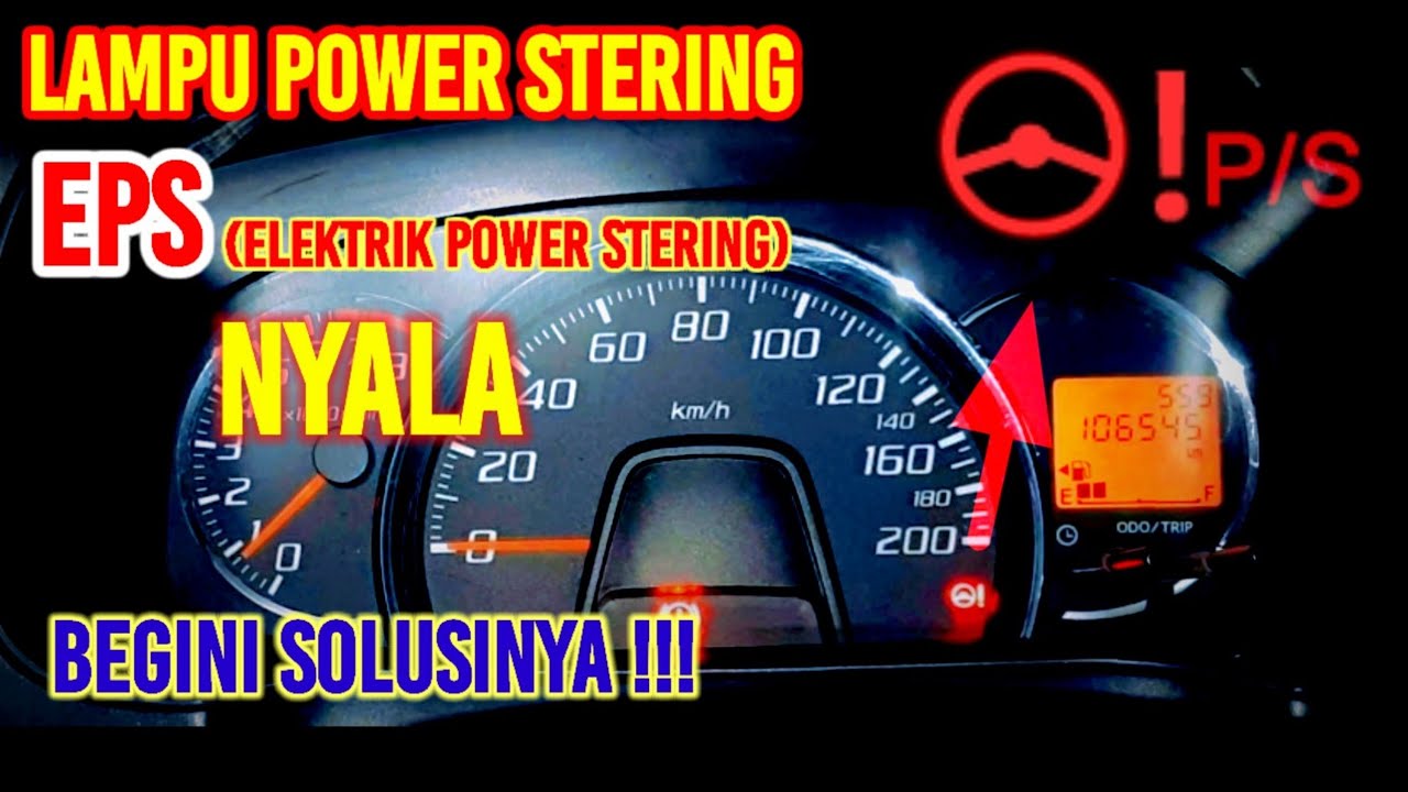 Cara mengatasi lampu EPS yang menyala pada mobil toyota Agya avanza dan ...