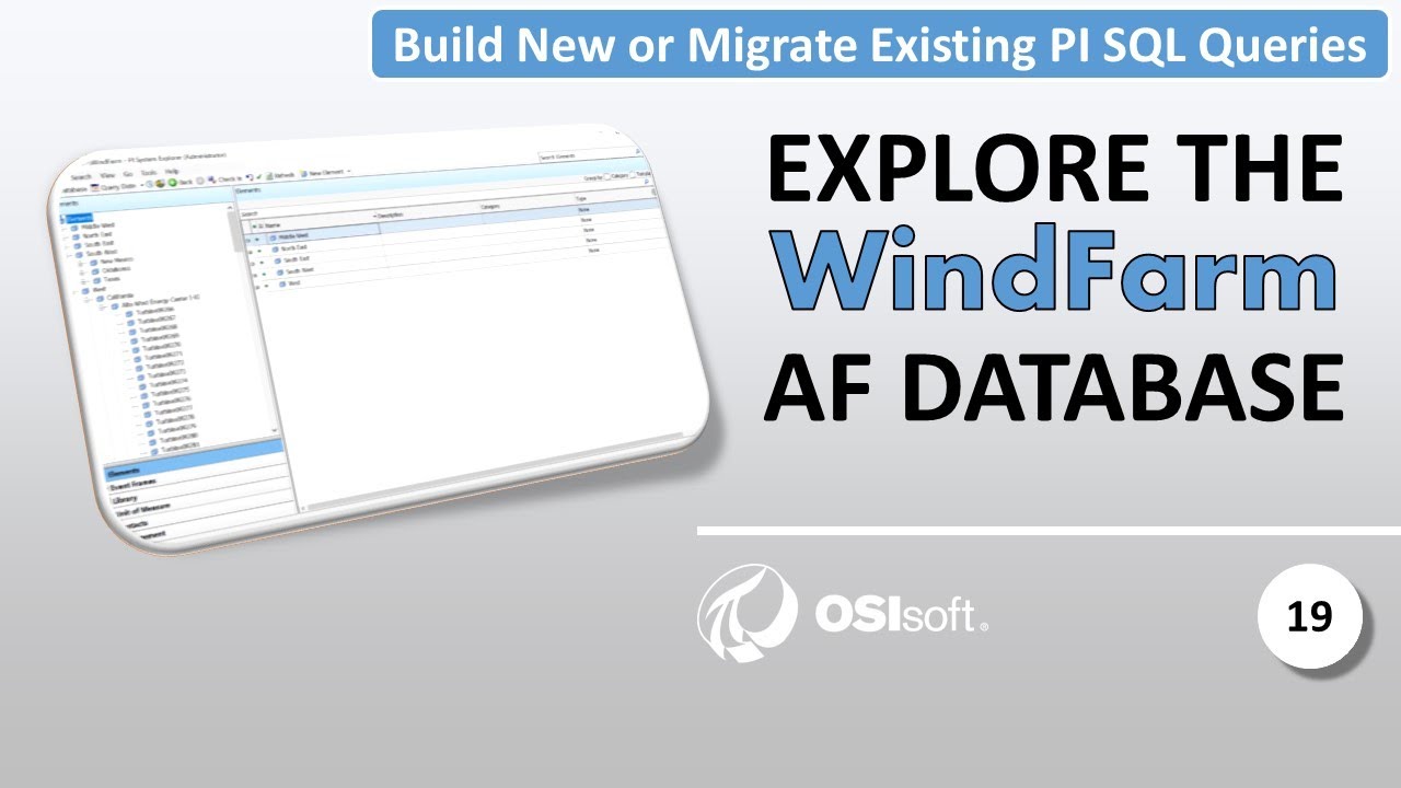 Build New Or Migrate Existing Pi Sql Queries Explore The Windfarm Af Database Youtube