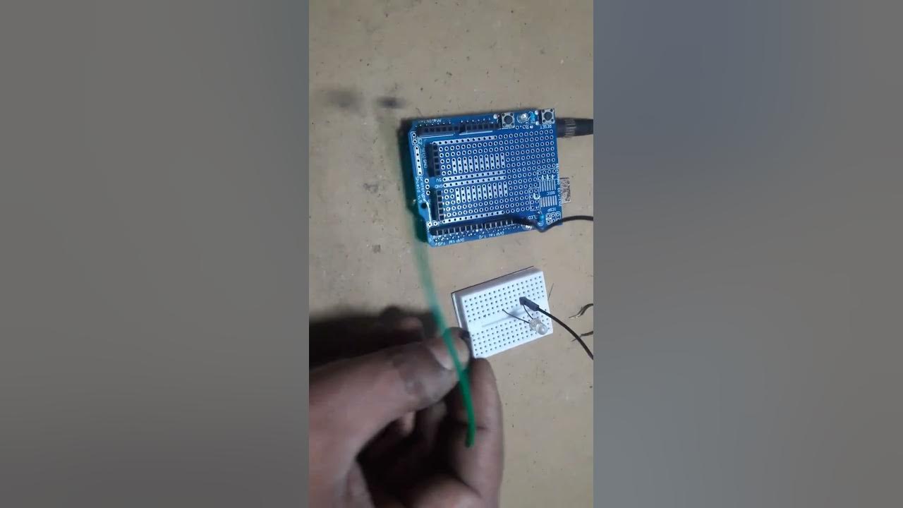 LED Blink with Arduino Prototype Shield - YouTube