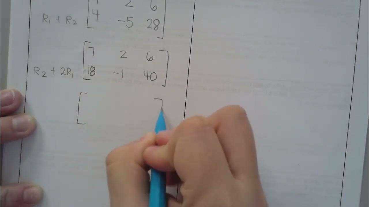 Advanced Algebra 2-3.4 Solve by RREF (Part 3) - YouTube