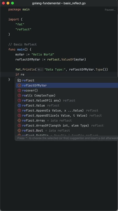 Golang Fundamental Exploring Reflect Youtube