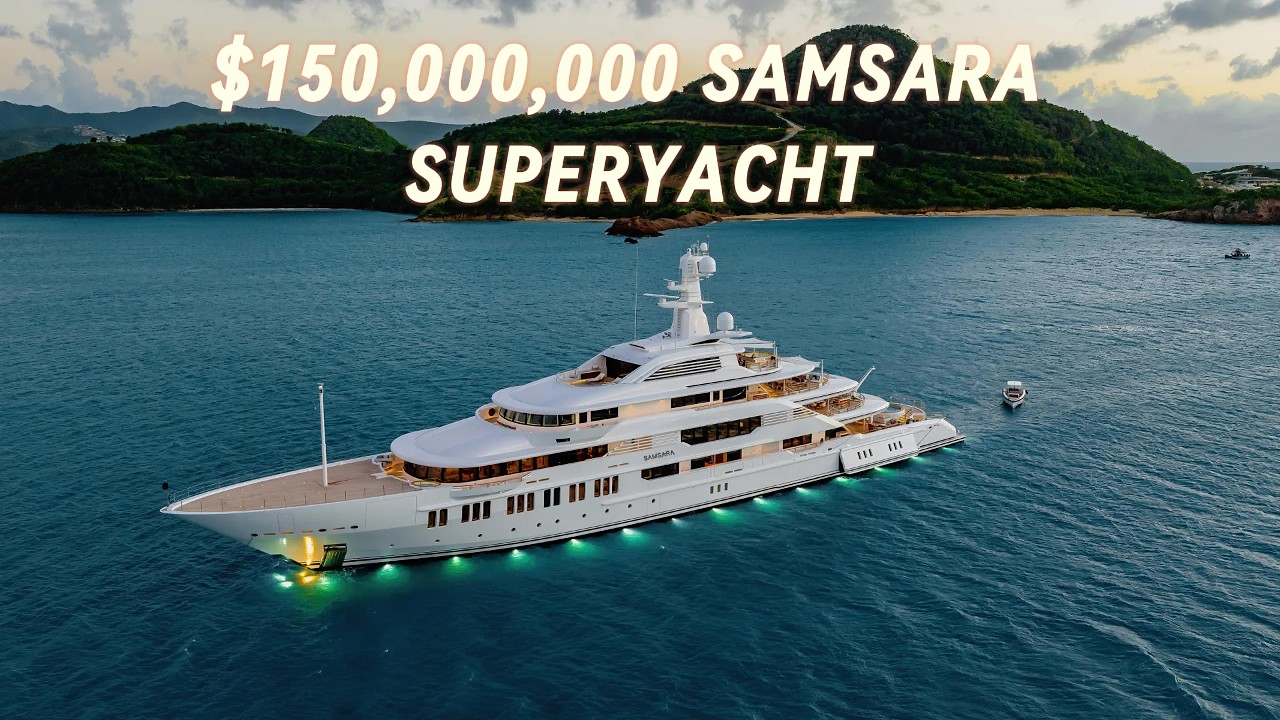 Experience The $150 Million SAMSARA Superyacht LUXURY Tour - YouTube