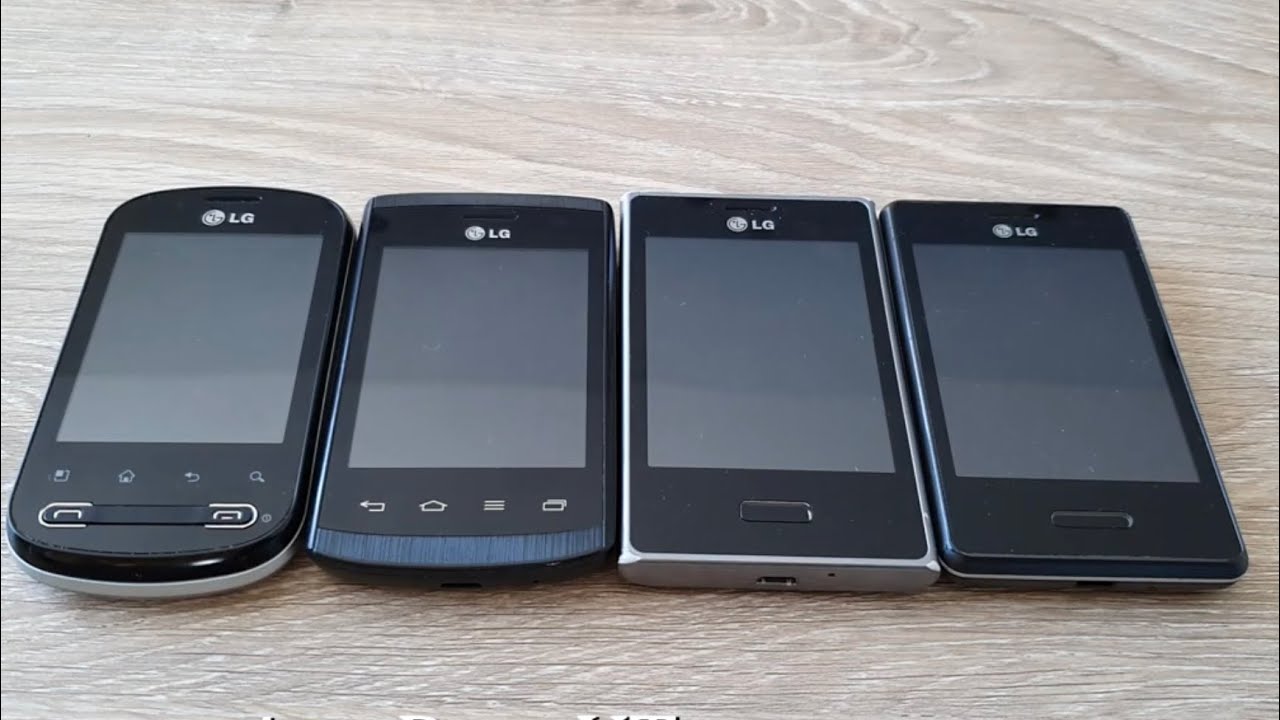 My smallest LG Android phones - YouTube