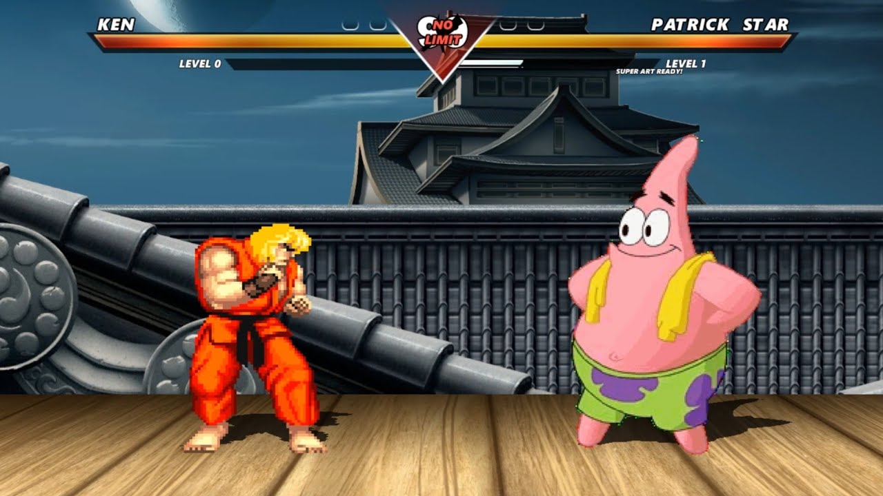 KEN vs PATRICK STAR - Epic Combat @(1080) - 60fps√ - YouTube