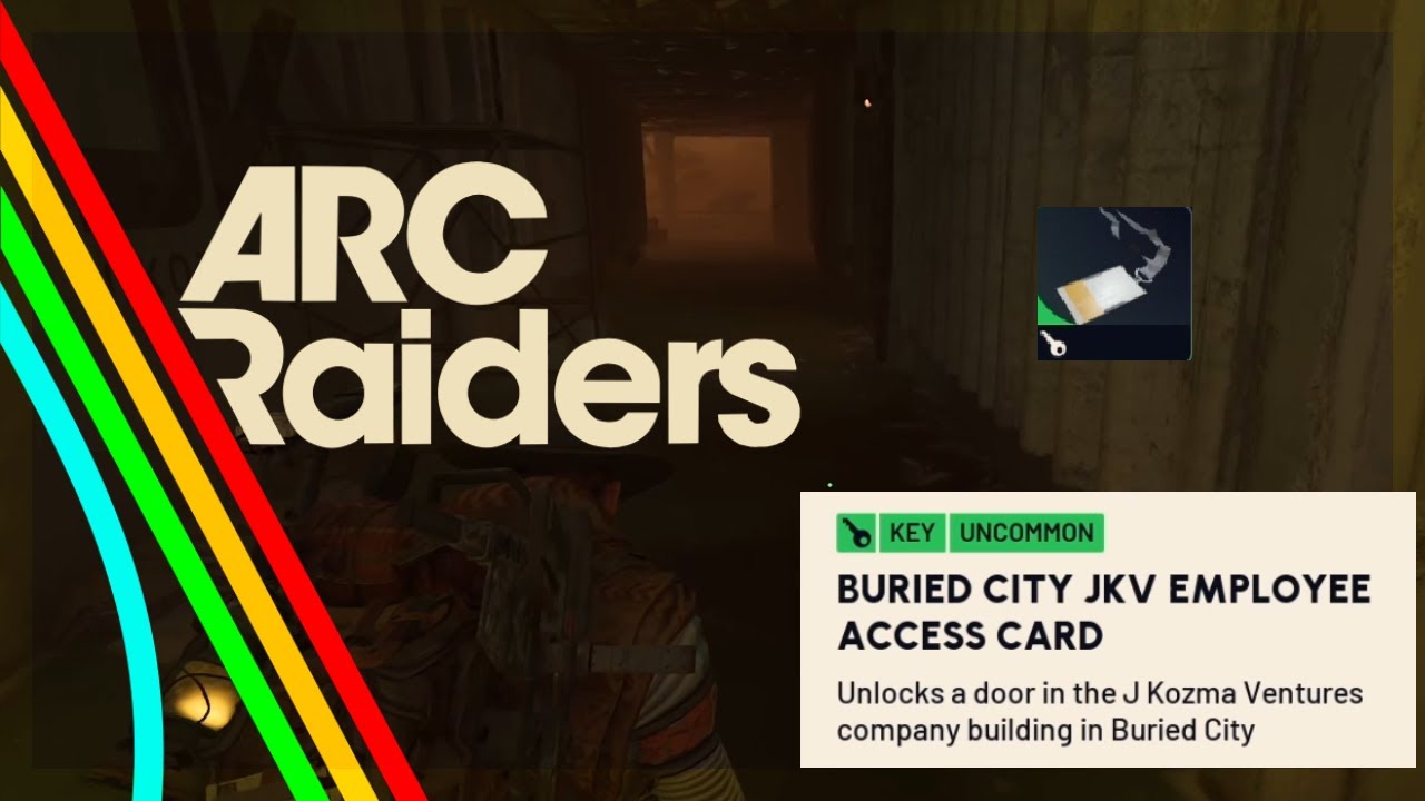 Buried City-JKV Employee Access Key #arcraidersgame #arcraidersgameplay ...