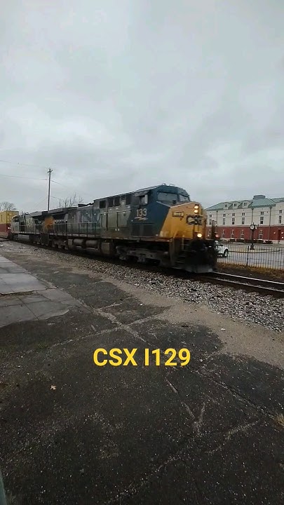 Rainy Container Train I29 with 133, 5323 #csx @CameraBryan #train #rainbow #railroad #railfans ...