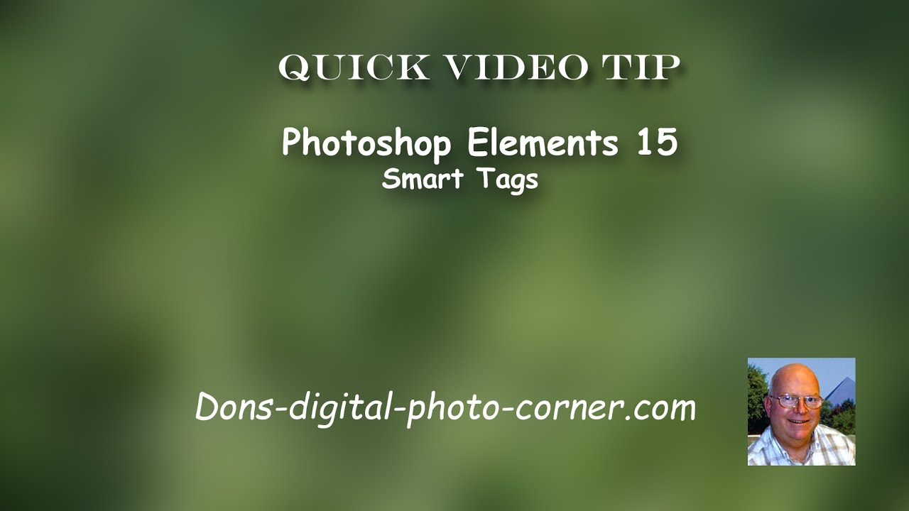 Photoshop Elements 15 Smart Tags - YouTube