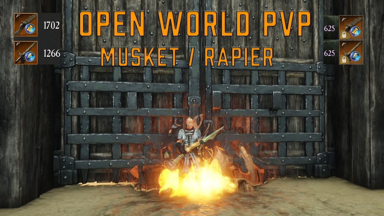 Open World PVP Musket/Rapier New World Compilation - YouTube