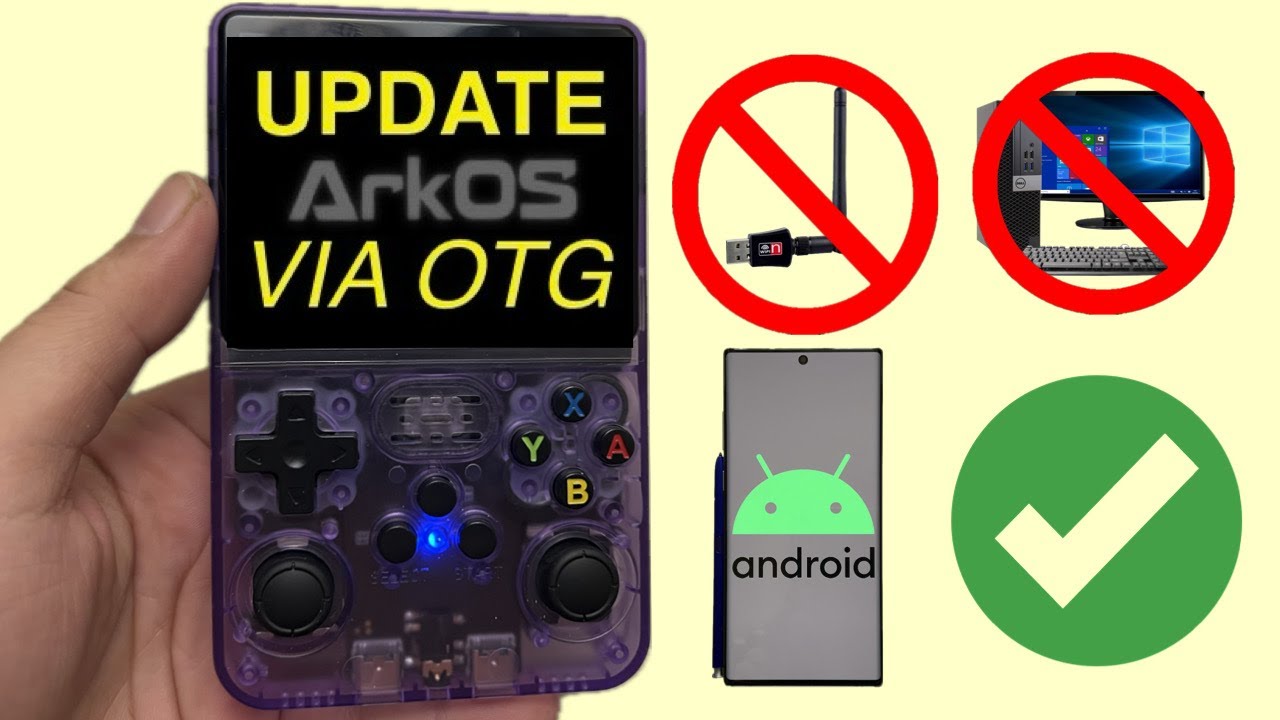 R36S | Update Ark Os with your PHONE | QUICK AND EASY - YouTube