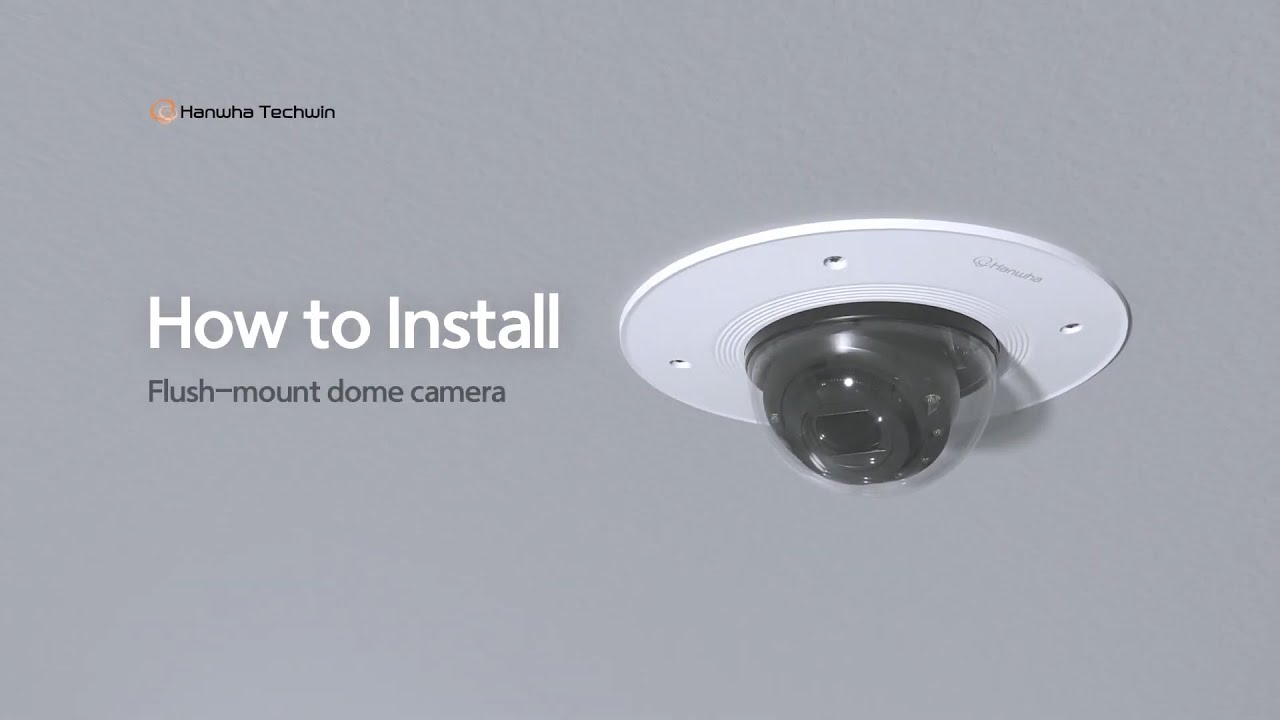 How to install Flush-mount dome camera - YouTube
