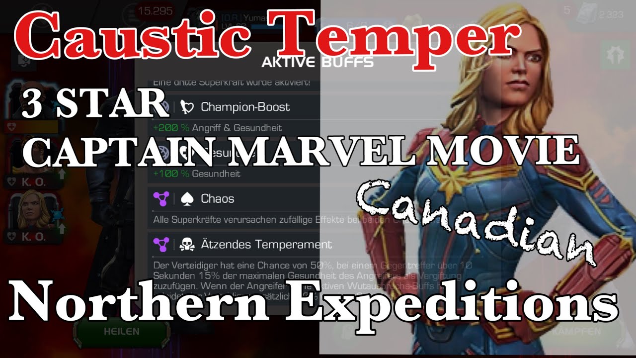 CAUSTIC TEMPER - Glowing Hearts - 3 Star Captain Marvel Movie ...