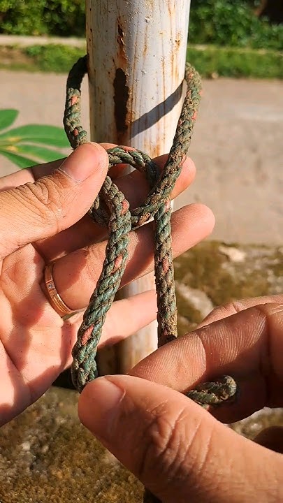Cara paling mudah mengikat tali pada tiang || Tips & Trick #tips #trending #eksperimen #tali # ...