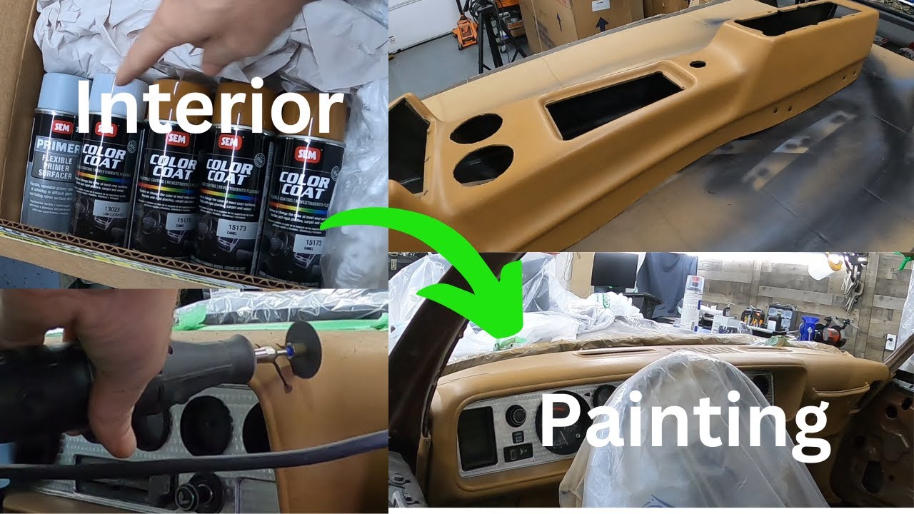 Painting my 1978 Trans Am Interior and Modifying the Console - YouTube