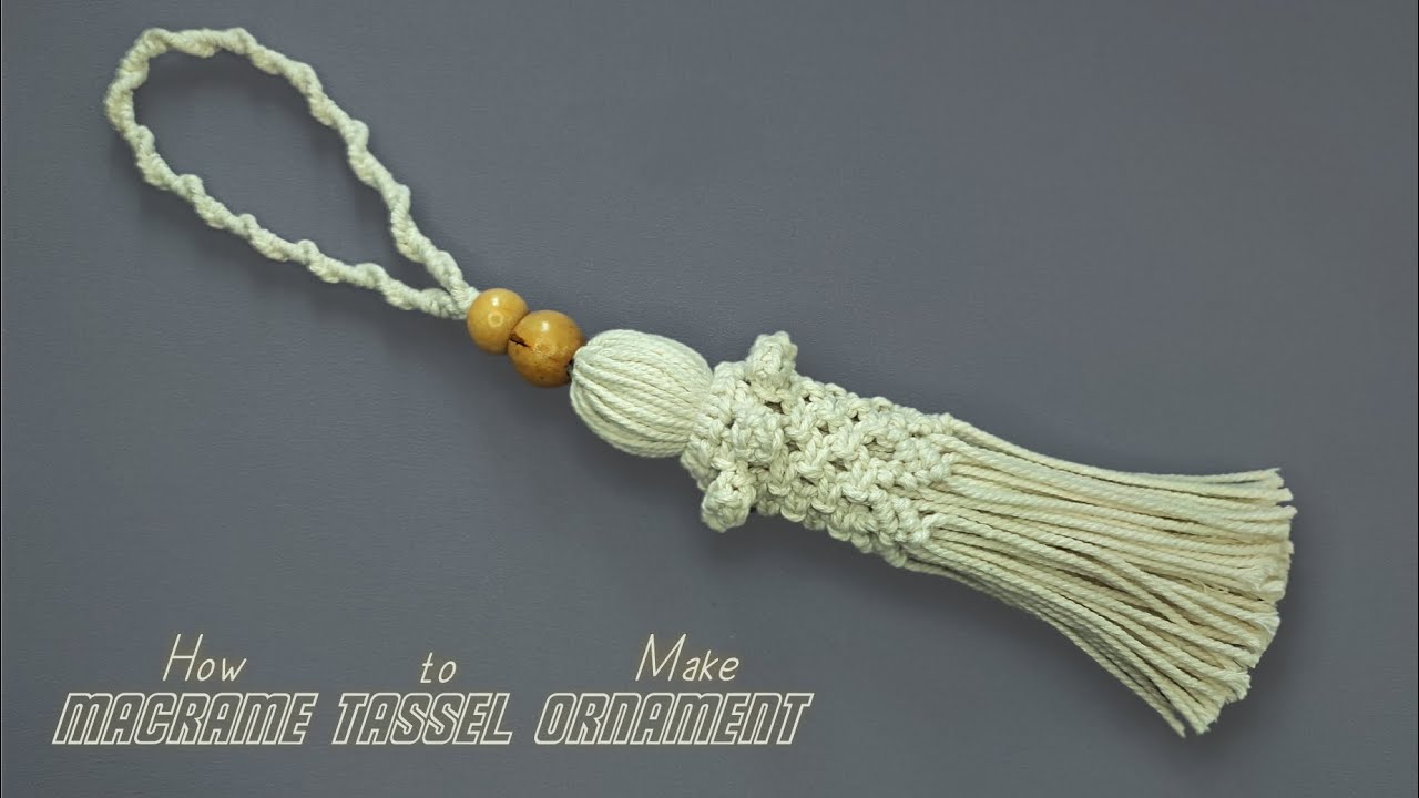How to Make Macrame Tassel Ornament | Macrame Tutorial - YouTube