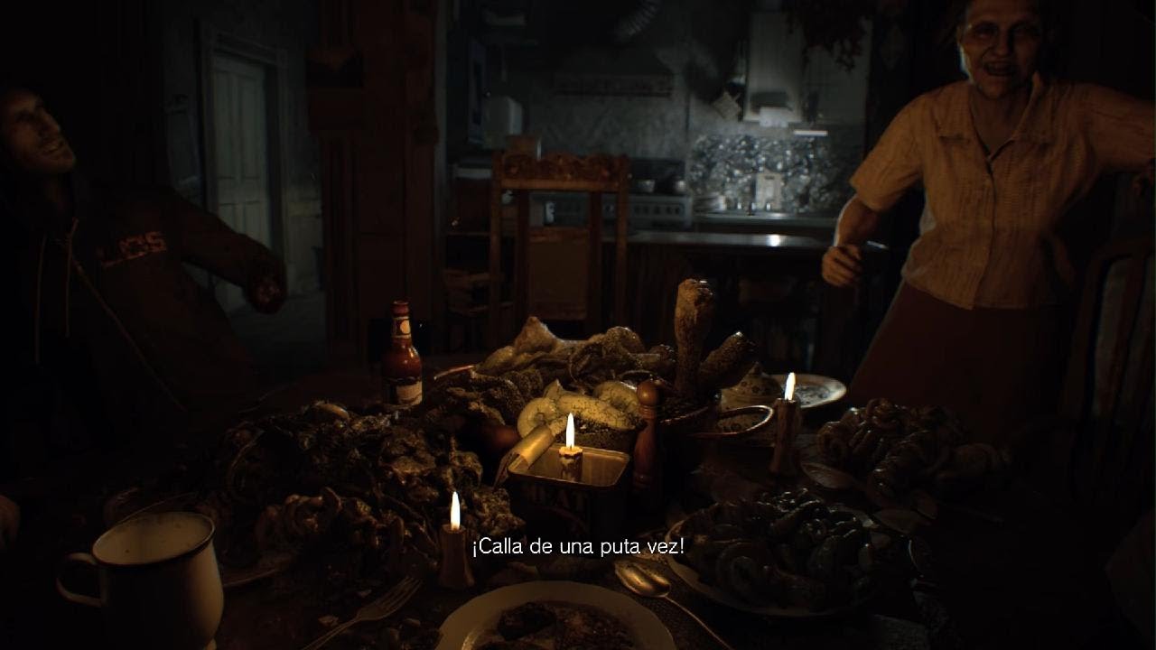 La cena con los Baker Resident Evil 7: Biohazard - YouTube