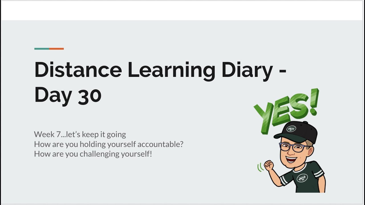 Distance Learning Diary - Day 30 - YouTube
