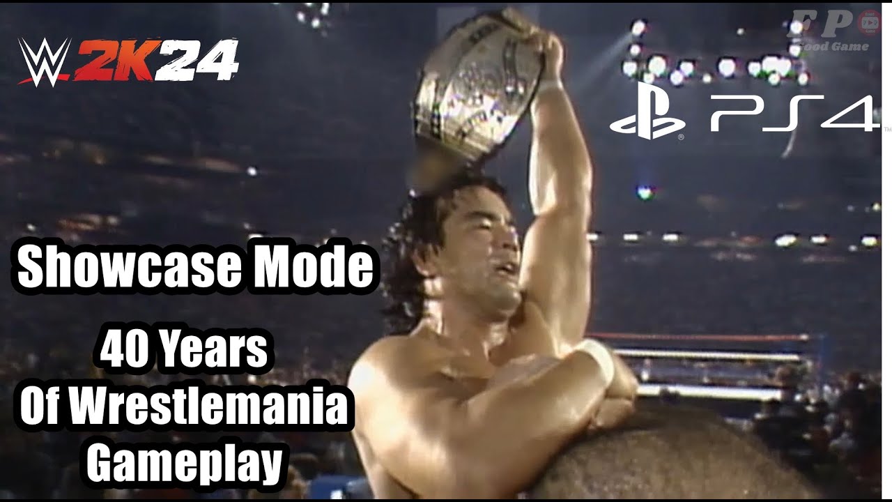 WWE 2k24 PS4 Old gen Showcase Mode: 40 Years Of Wrestlemania Gameplay ...