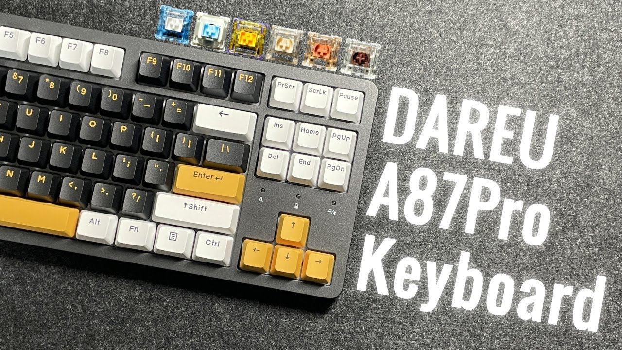 Dareu A87 Pro Keyboard Sound🔊 The keyboard that marked the beginning of Dareu!💕Switch Comparison ...