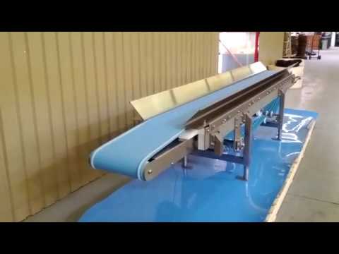 Conveyor with positive drive and Cog-Veyor belt - YouTube