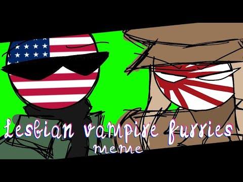 lesbian vampire furries meme (countryhumans) epilepsy - YouTube