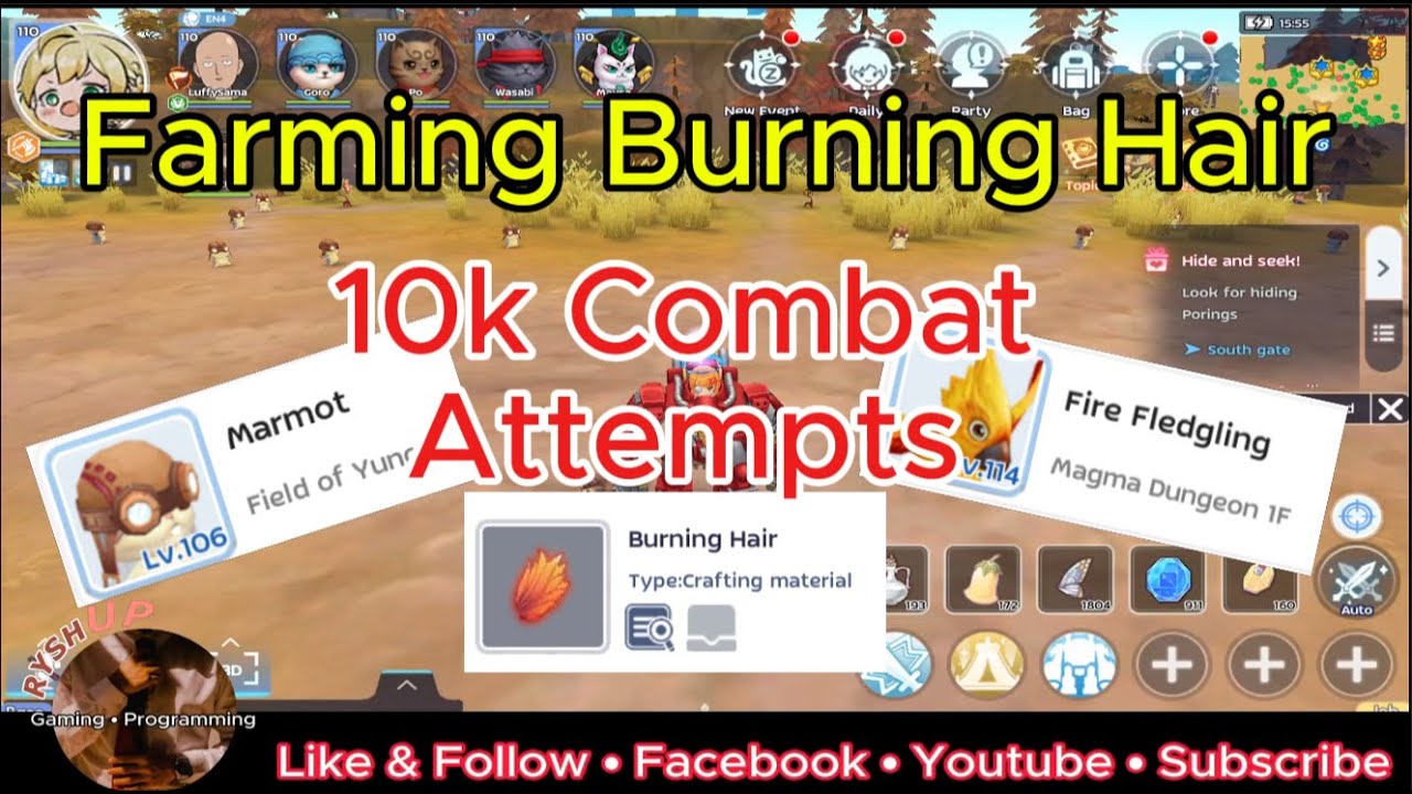 Ragnarok M Classic: Farming Burning Hair with 10k Combat Attempts ...