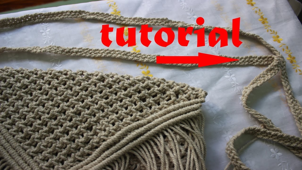 Tutorial de trenza con 6 cuerdas, como asa para mi bolso de macramé ...