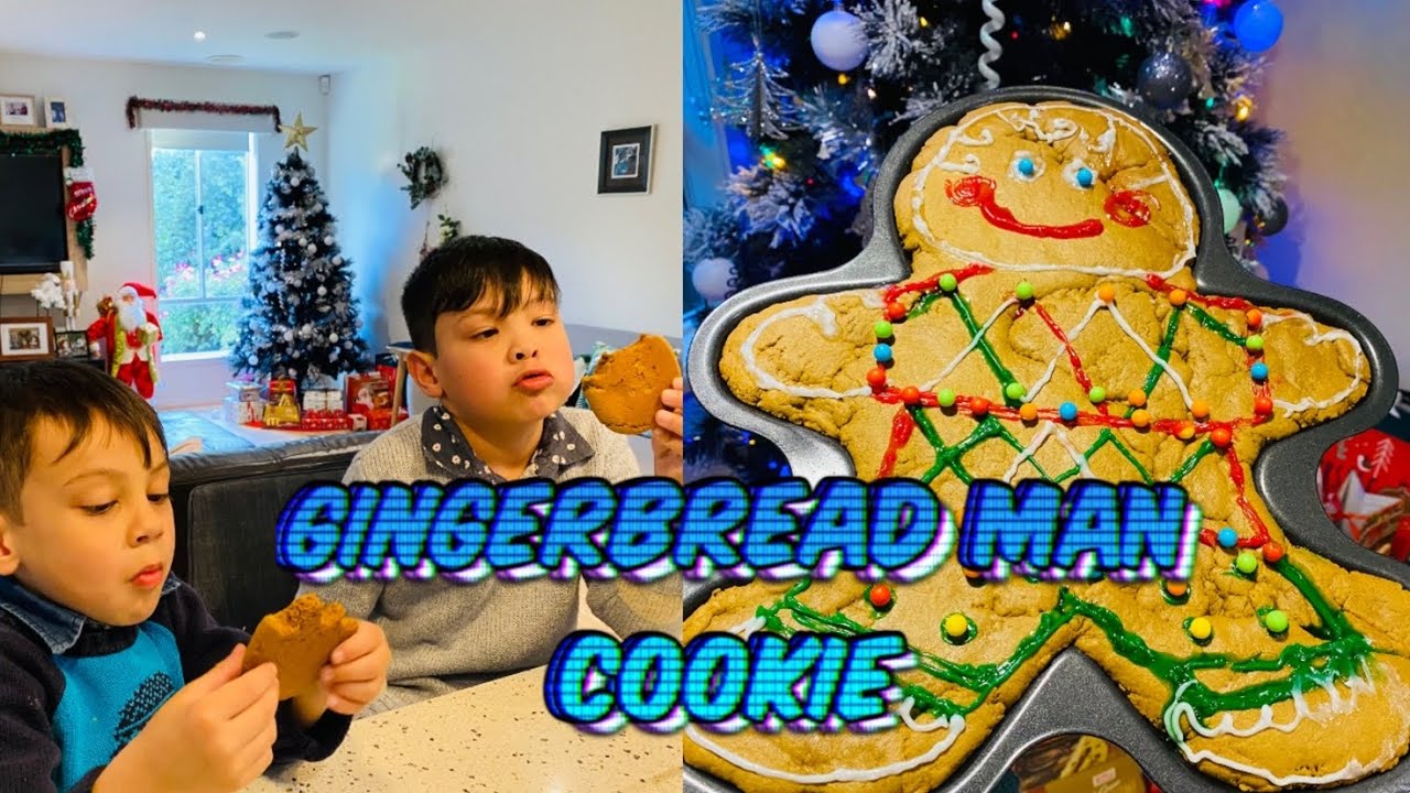 How to make a Gingerbread Man Cookie | Christmas Jumbo Gingerbread Man ...