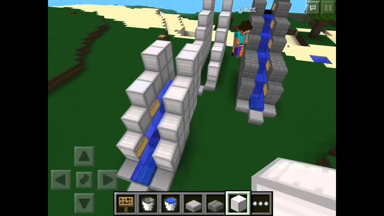 How to make an escalator in minecraft pe - YouTube