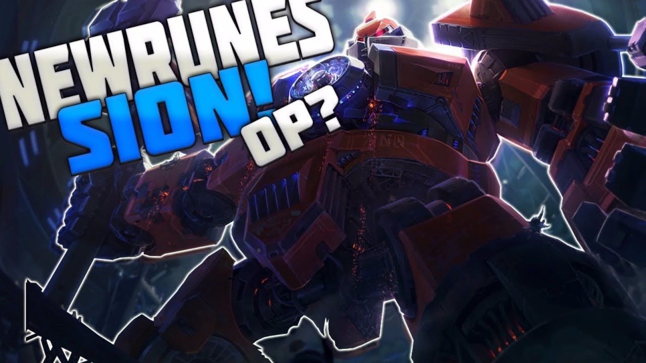 Rune Guide For Sion Season 8 (s8 - 2018) - League of Legends - YouTube