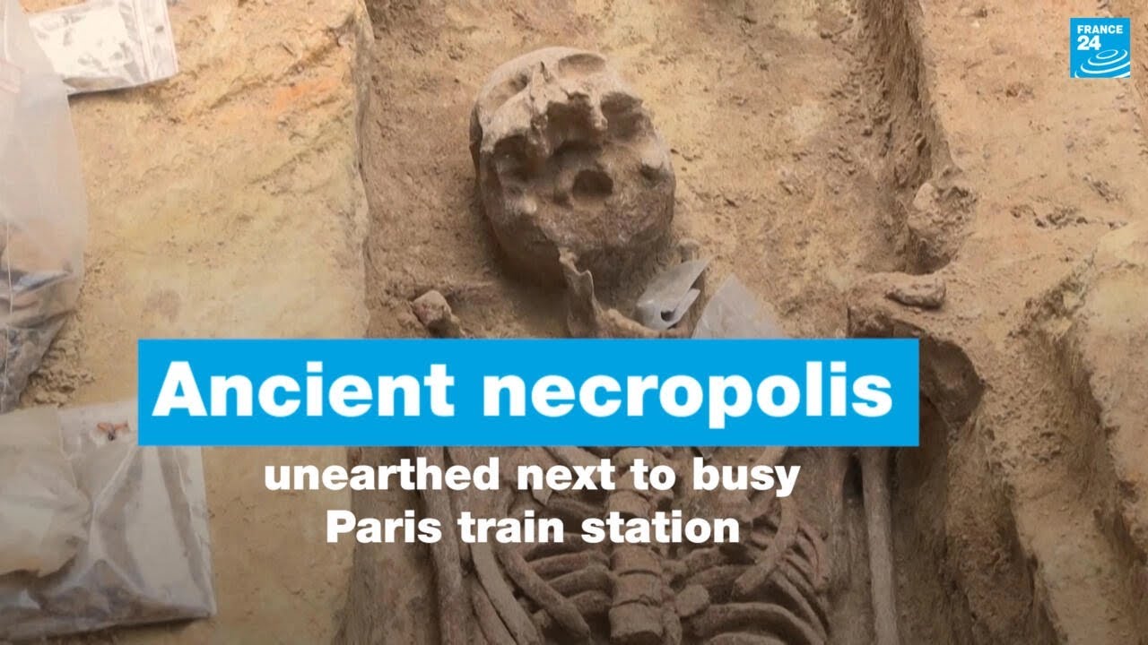 Ancient necropolis unearthed next to busy Paris train station • FRANCE ...