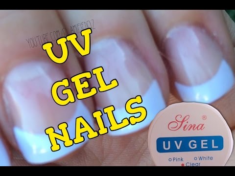 Uv GEL Nails using LINA/Sina U.V Gel (French manicure)