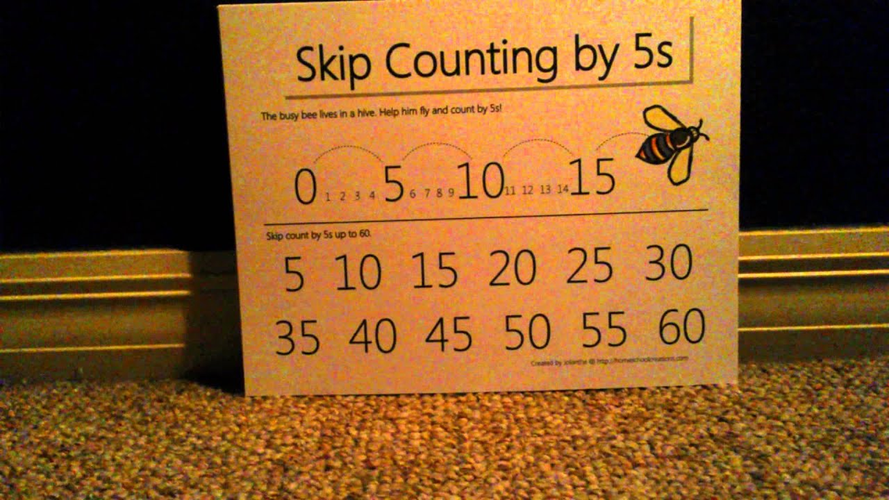 Skip Count by 5's song - YouTube
