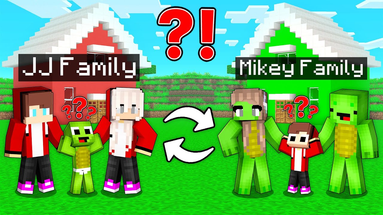 Why Baby Maizen and Mikey SWITCHED FAMILIES in Minecraft! - Parody Story(JJ TV) - YouTube