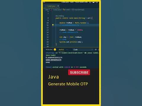Java Tutorial For Beginners, Java Interview Questions, ( Generate OTP ) Java Course, Java in ...