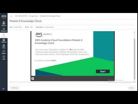 Module 8 Knowledge Check | AWS Academy Cloud Foundation | Databases - YouTube