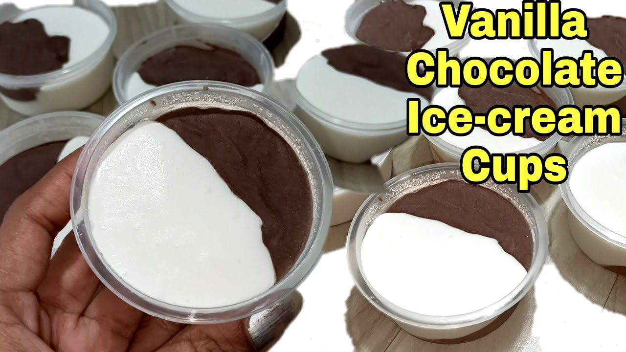 Vanilla And Chocolate Ice Cream Cups