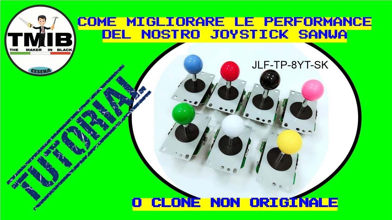Come migliorare le prestazioni del Joystick Sanwa JLF-TP-8YT-SK - YouTube
