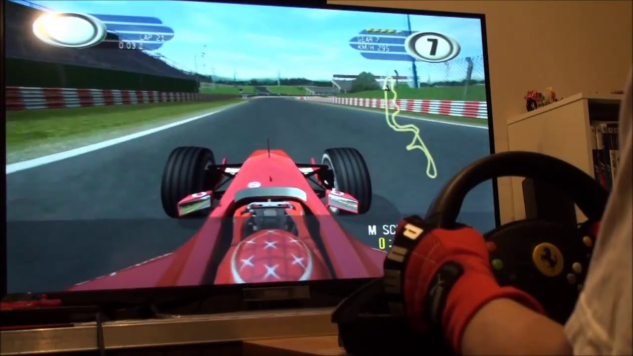 F1 2002 Ferrari Suzuka XBOX Racing Wheel - YouTube