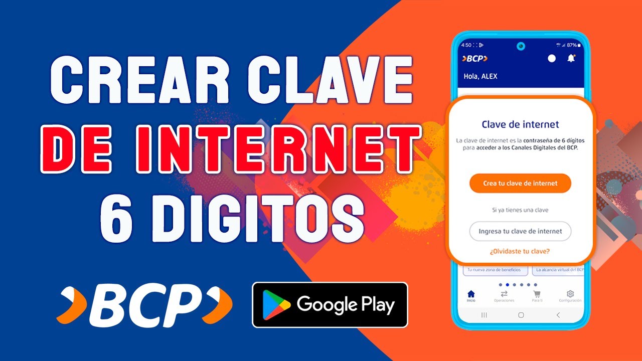 Cómo CREAR CLAVE de INTERNET de 6 dígitos del BCP I BANCA POR INTERNET ...