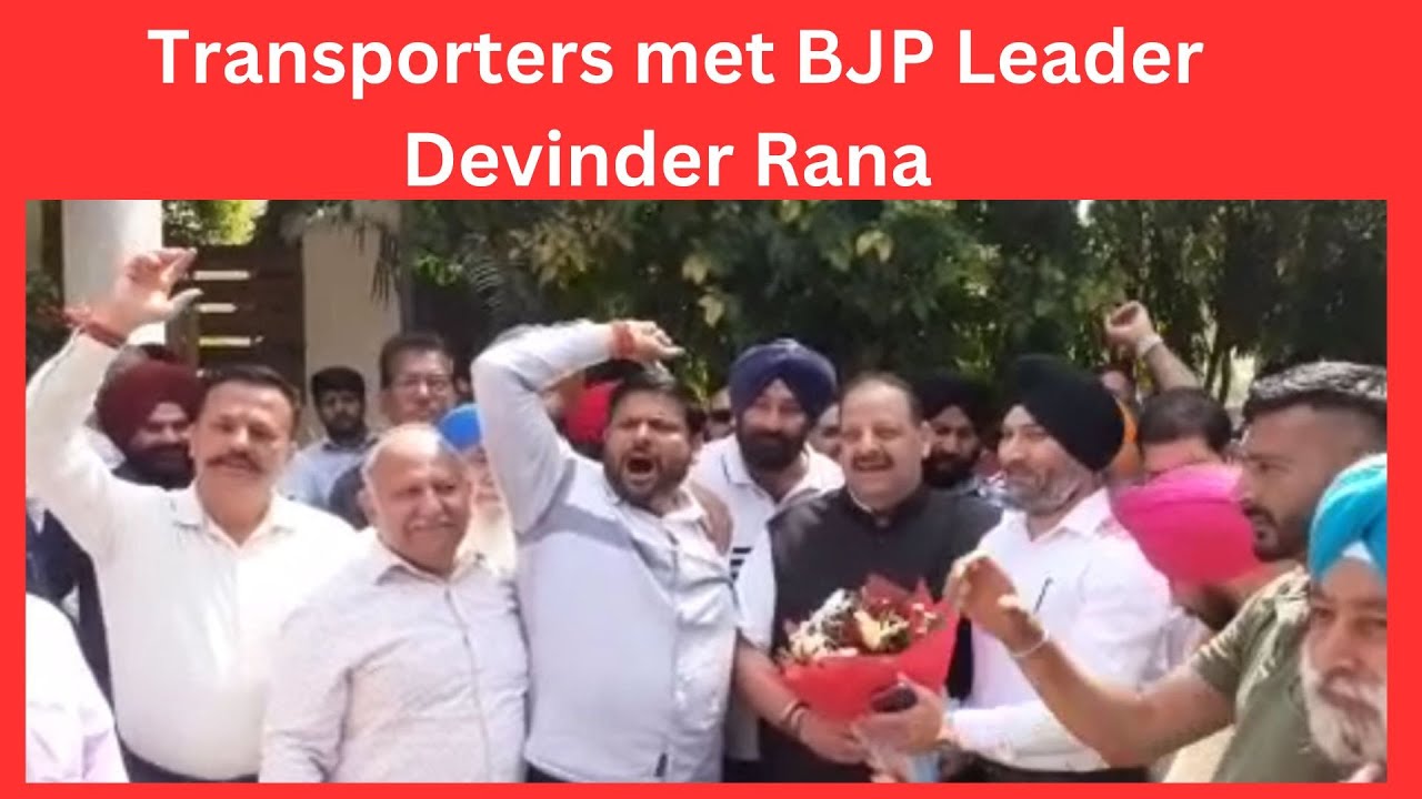 Transporters met BJP Leader Devinder Rana | JK News Today - YouTube