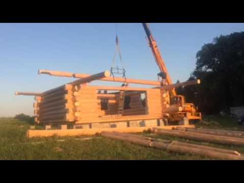 Stavba srubu Derek Nott - YouTube