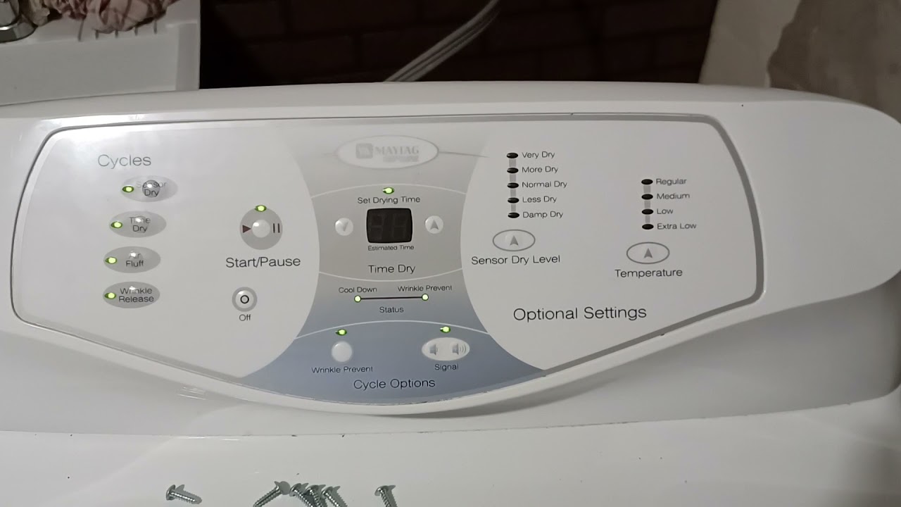 Maytag Neptune Electric Dryer Display - YouTube